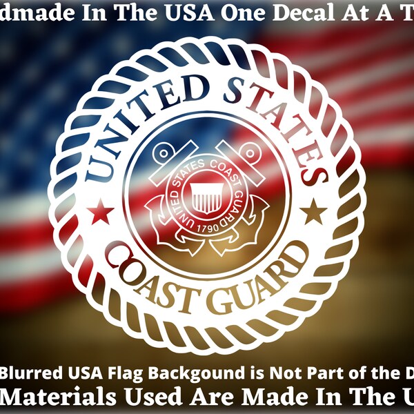 United States Coast Guard Decal - Etsy