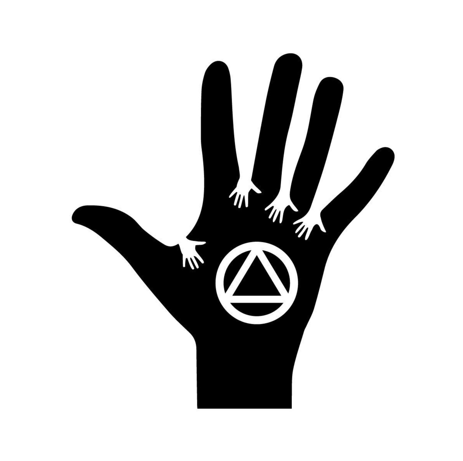 AA alcoholics Anonymous the Hand of AA Car Truck Van Window | Etsy