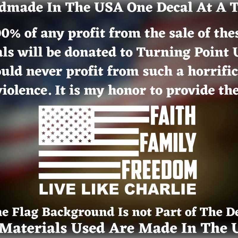 Turning Point Usa Car Sticker - Etsy