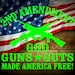 God Guns Guts Made America Free 2nd Amendment Car Truck Van Window or ...