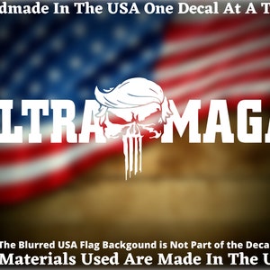 TRUMP Ultra MAGA Vinyl Die Cut Decal - Home Laptop Computer Truck Car ...