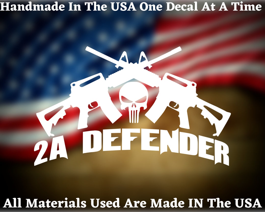 2nd Amendment Defender 2A Defender Car Truck Van Window or Bumper ...