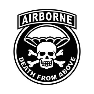 82nd Airborne Death From Above Car Truck Van Window or Bumper Sticker ...