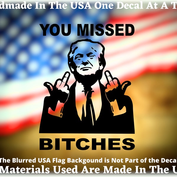 You Missed Trump Bumper Stickers - Etsy
