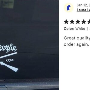 2nd Amendment We the People Est. 1776 Crossed Muskets Car Truck Van ...
