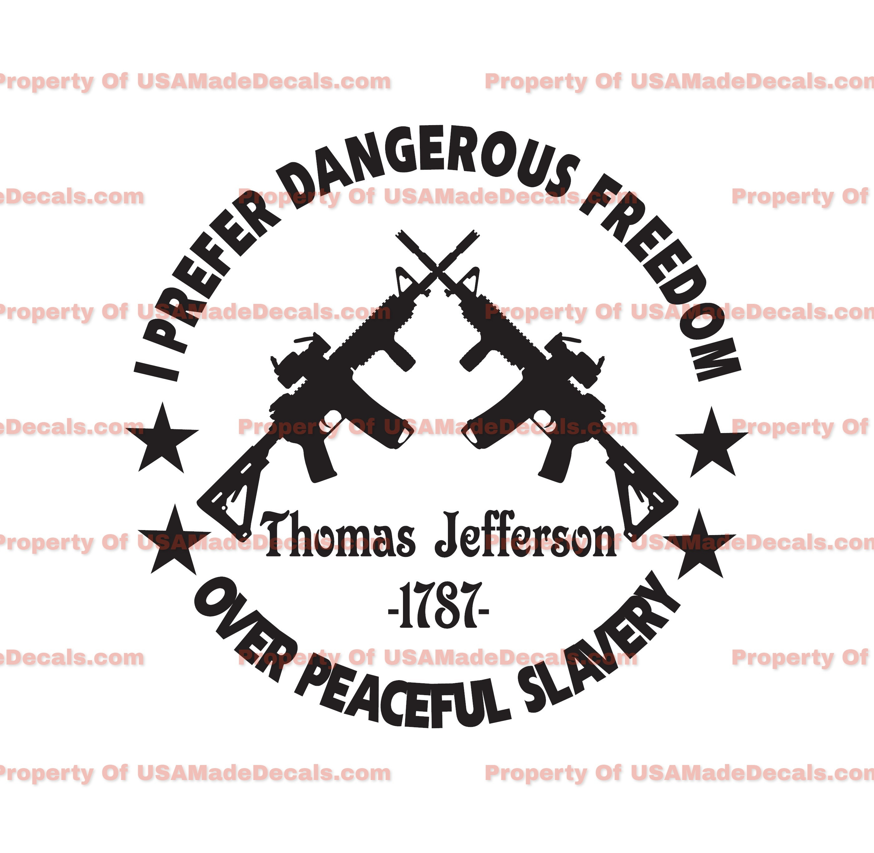 I Prefer Dangerous Freedom Over Peaceful Slavery Thomas | Etsy