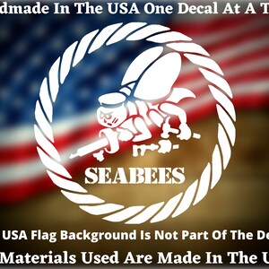 US Navy Seabees Logo Custom Vinyl Decal Car Truck Van Window - Etsy