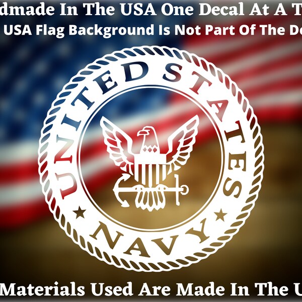 Us Navy Window Decal - Etsy