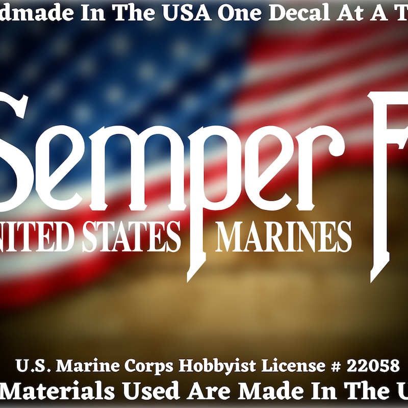 Semper Fi Decal - Etsy