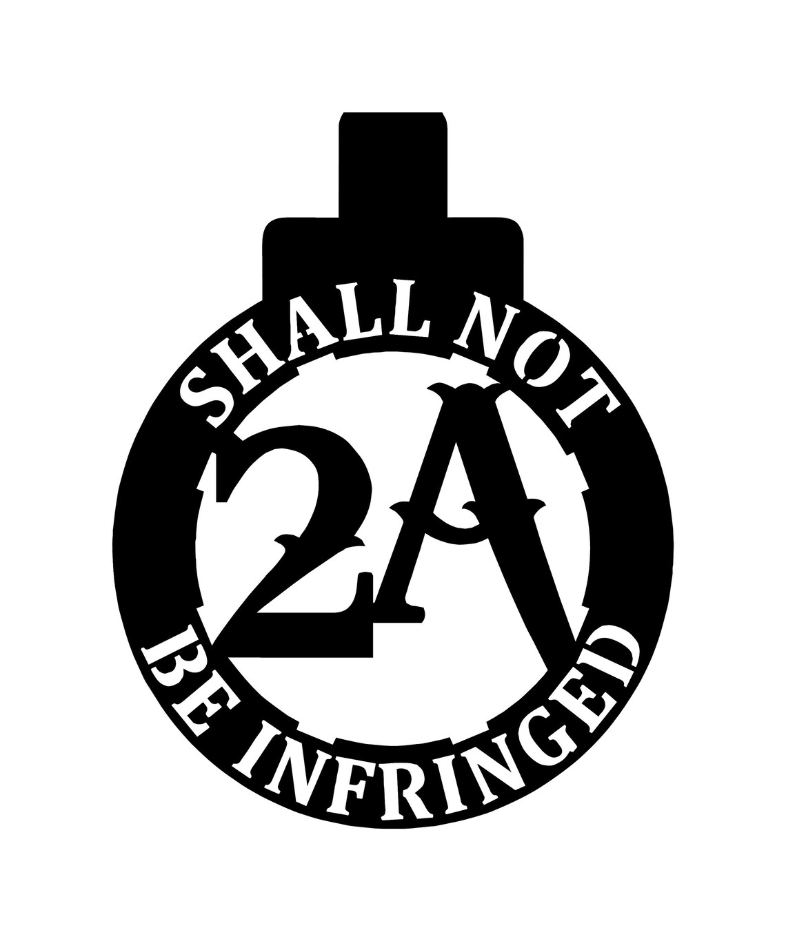 2A Shall Not Be Infringed Gun Barrel 2nd Amendment Car Truck | Etsy