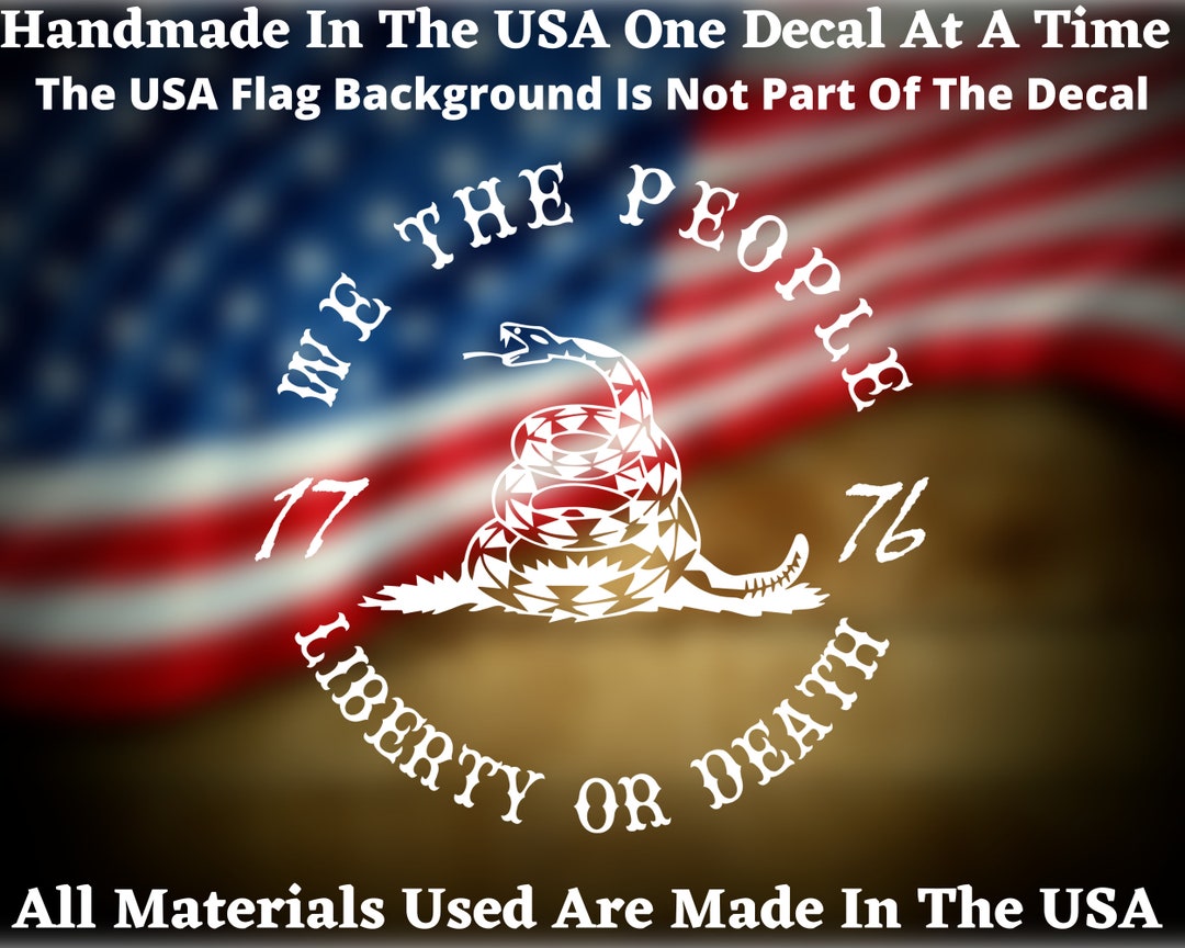We the People Liberty or Death 1776 Gadsden Snake Flag Car Truck Van ...