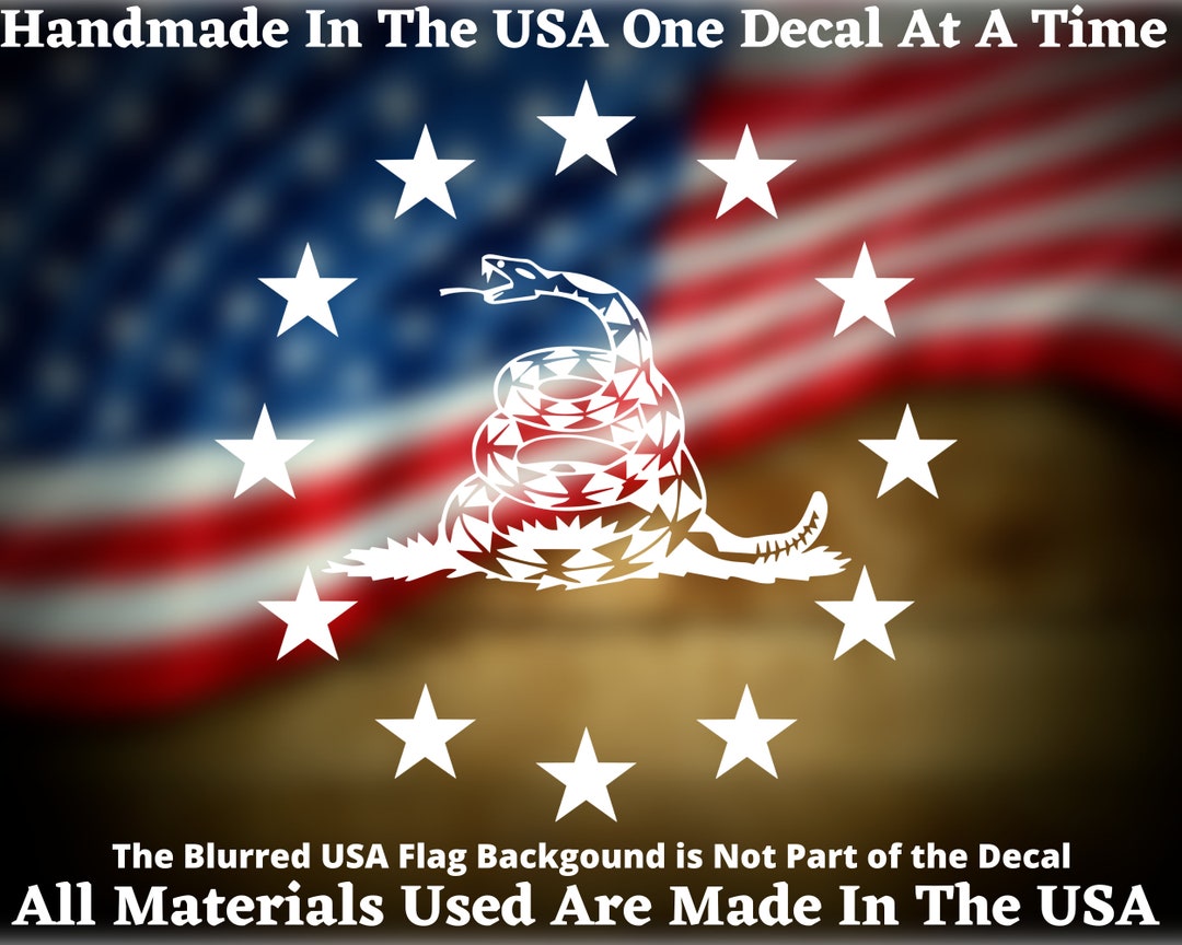 Gadsden Snake Betsy Ross Circle of Stars 2nd Amendment Car - Etsy