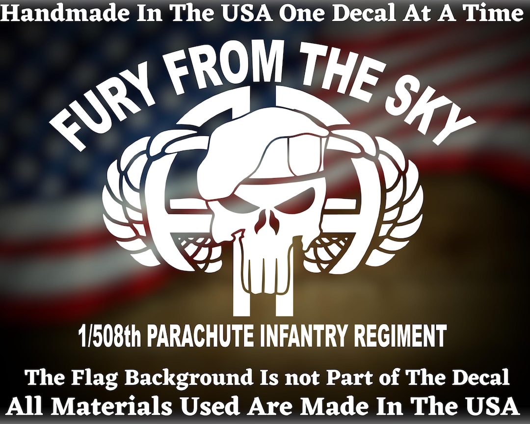 82nd Airborne Fury From the Sky 1/508 Parachute Infantry Regiment Vinyl ...