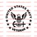 United States Navy Veteran Car Truck Van Window or Bumper Sticker Vinyl ...