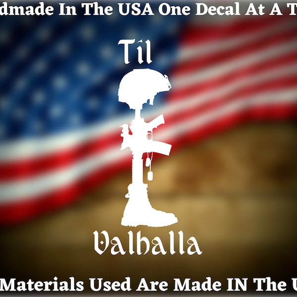 Til Valhalla Car Decal - Etsy