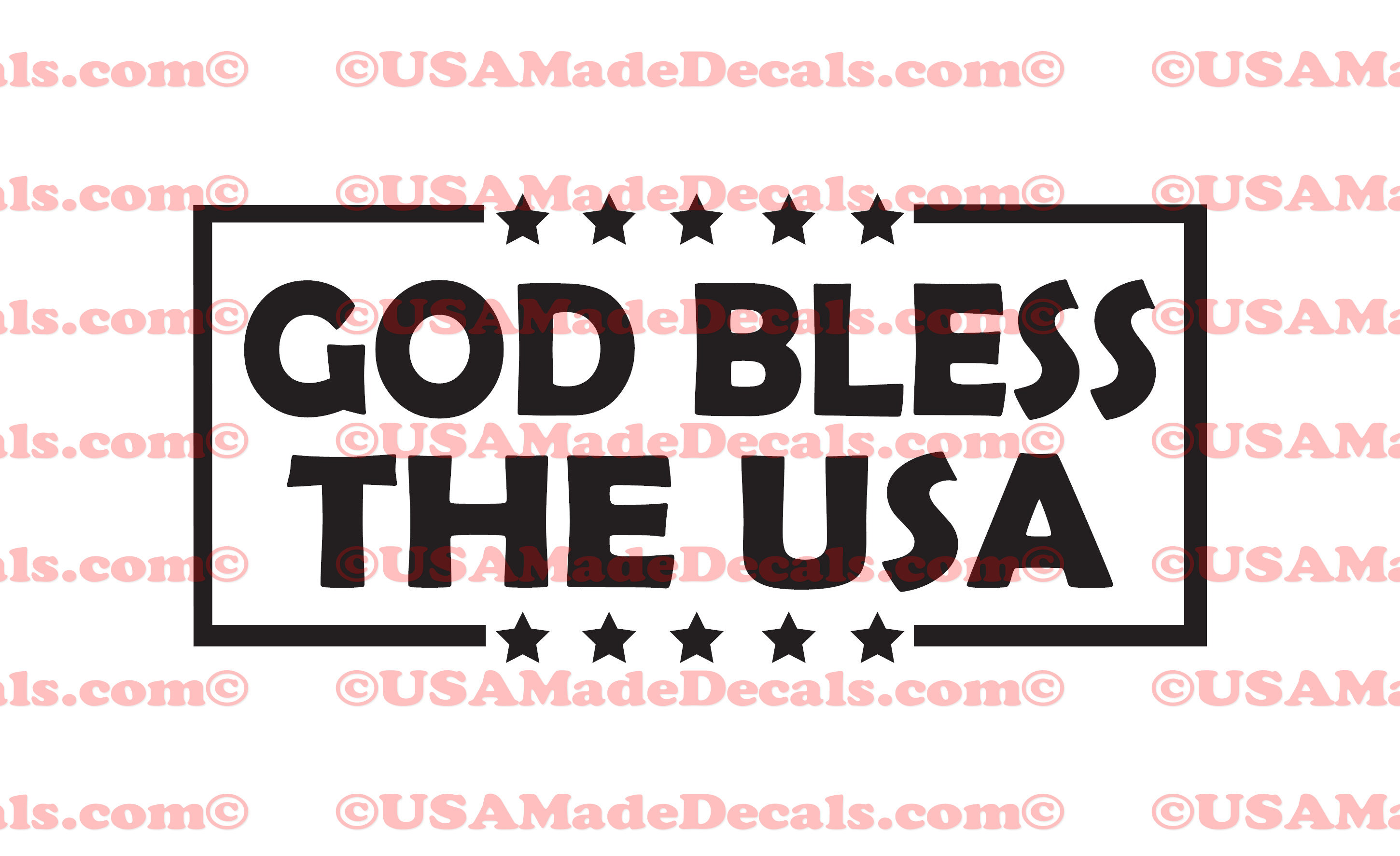 God Bless the USA Die Cut Decal Home Laptop Computer Truck | Etsy