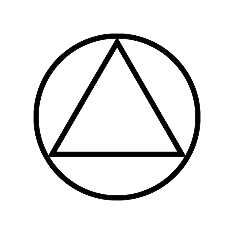 AA (alcoholics Anonymous) Logo Car Truck Van Window or Bumper Sticker ...