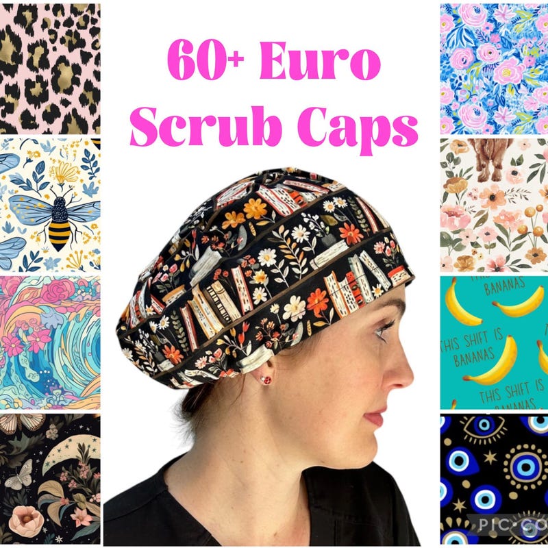 Custom Scrub Cap Cat - Etsy