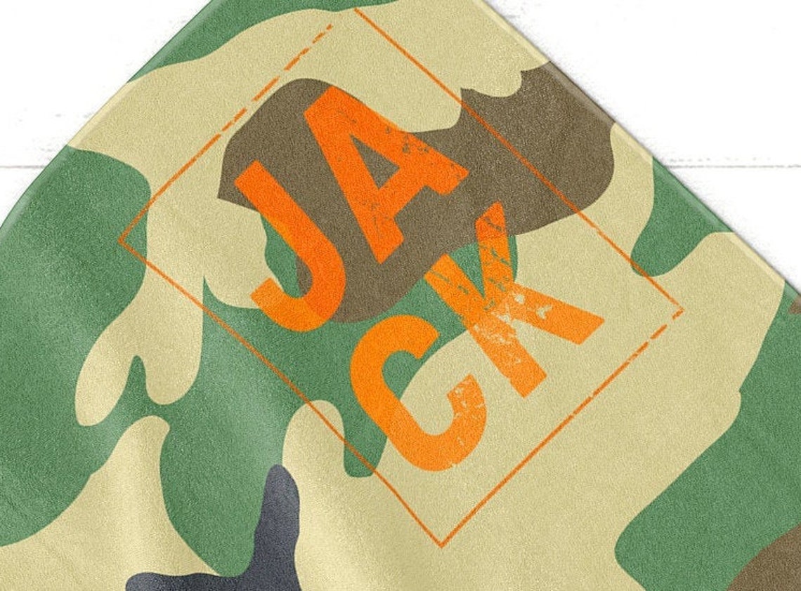 Camo Workout Towel ~personalised Training Towel ~customised Sports Gym ...