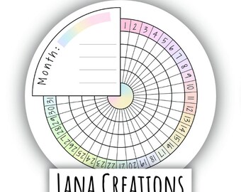 2024 Monthly Habit Tracker Part 1 Hand Drawn Planner Stickers and ...