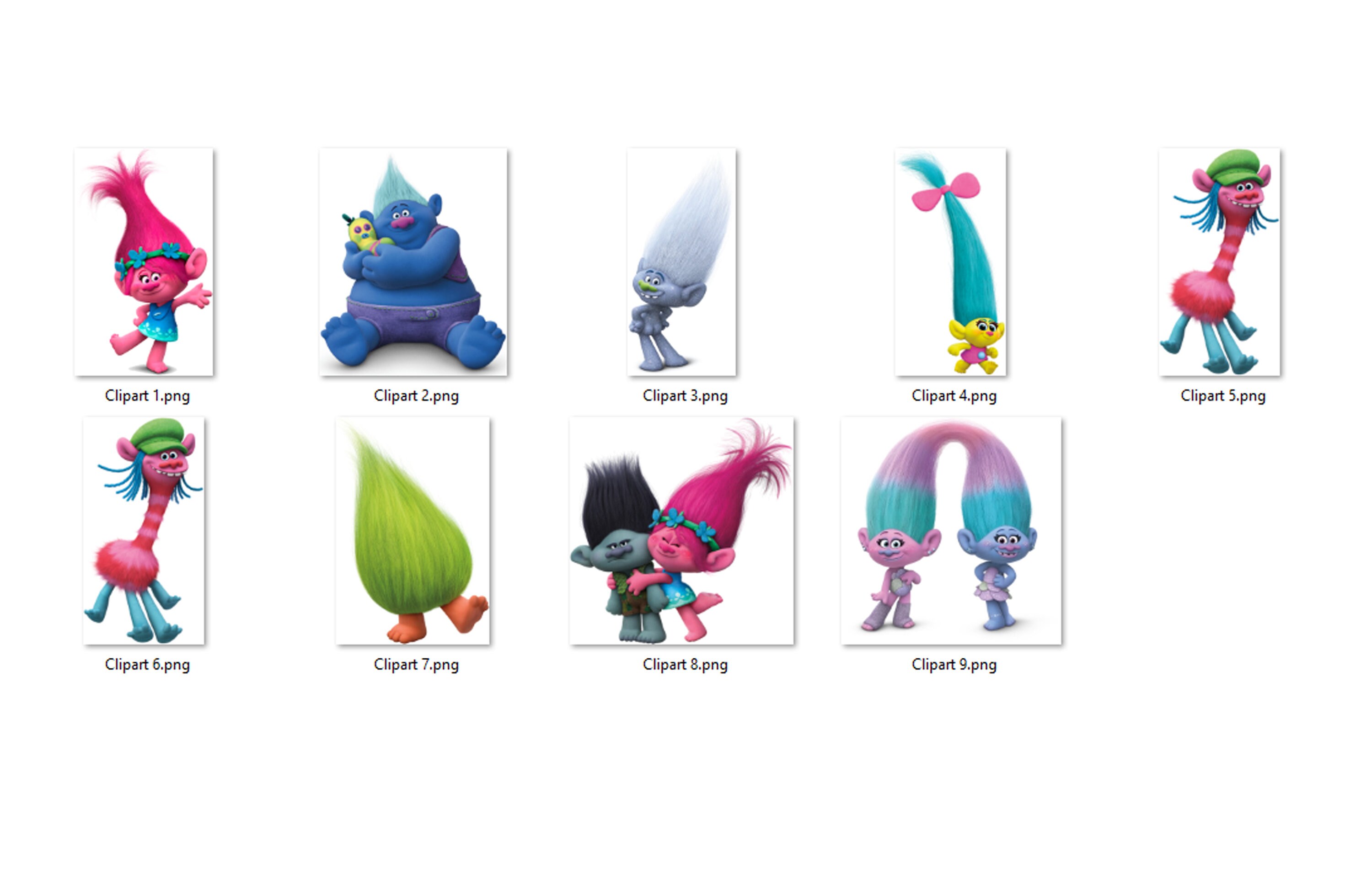 Trolls Alphabet Trolls Clipart Trolls Font Disney Clipart | Etsy