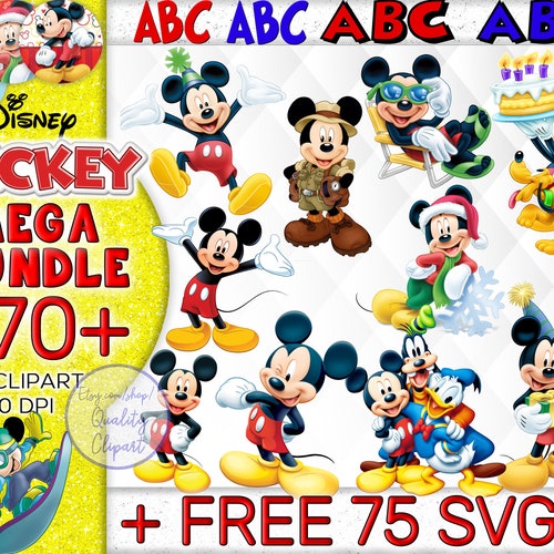Classic Mickey Mouse SVG File - Etsy