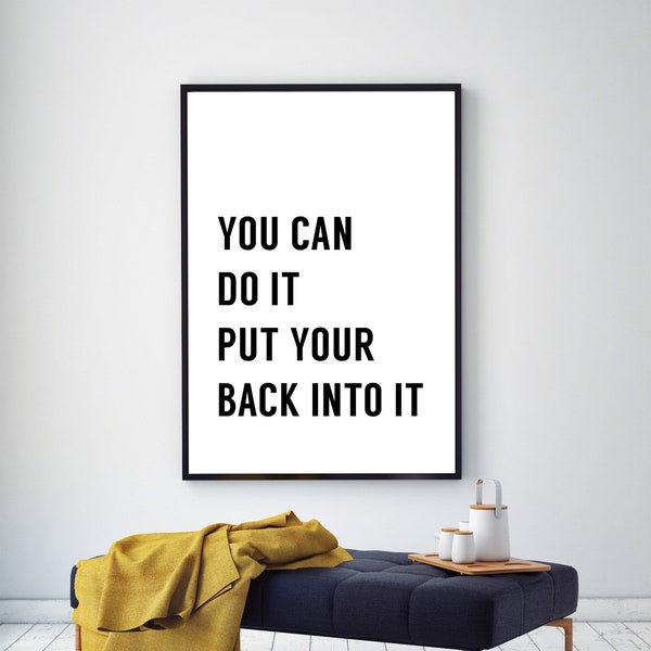 You Can Do It Sign - Etsy