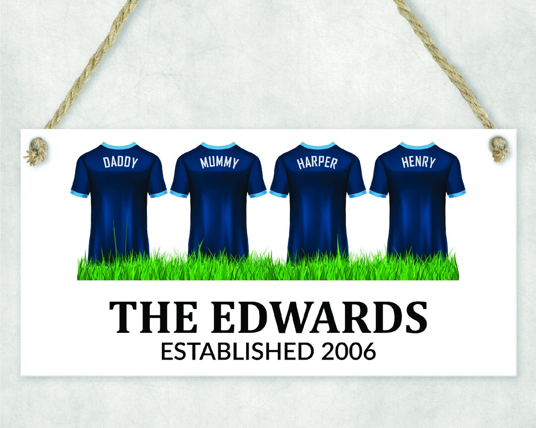 Custom Daddy Family Football Team Personalised Custom Quote - Etsy