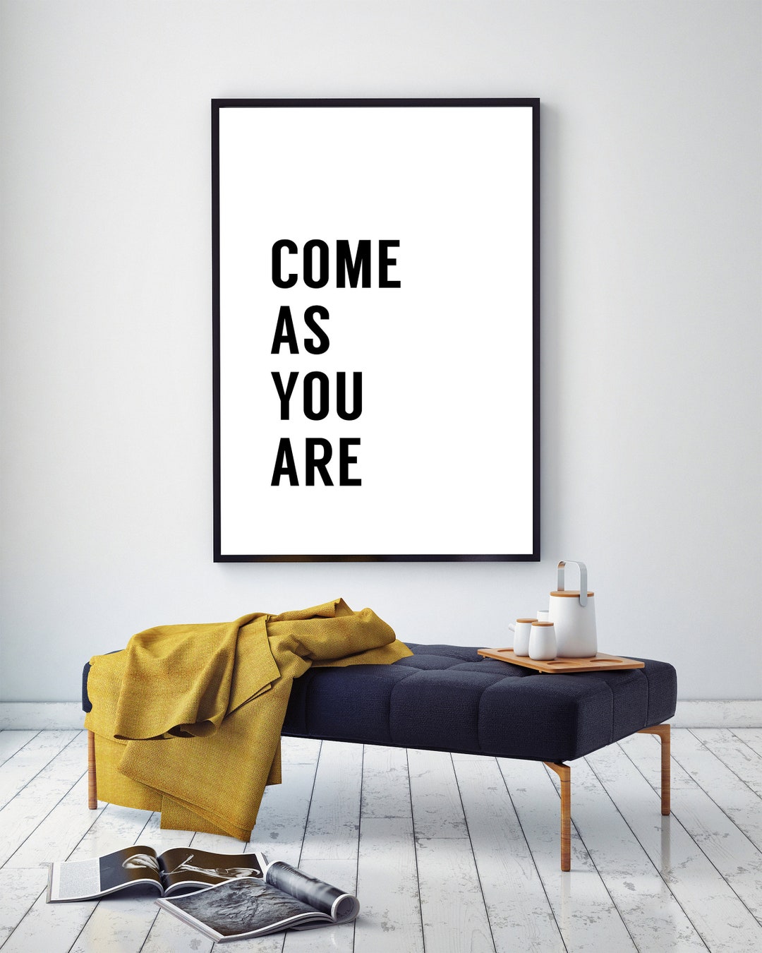 Come as You Are Quote Print Wall Art - Etsy