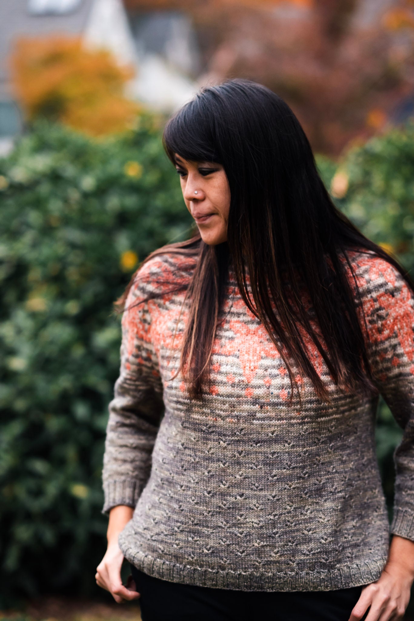 Knitting Pattern - Lillian Colorwork Yoke Sweater PDF Download English ...