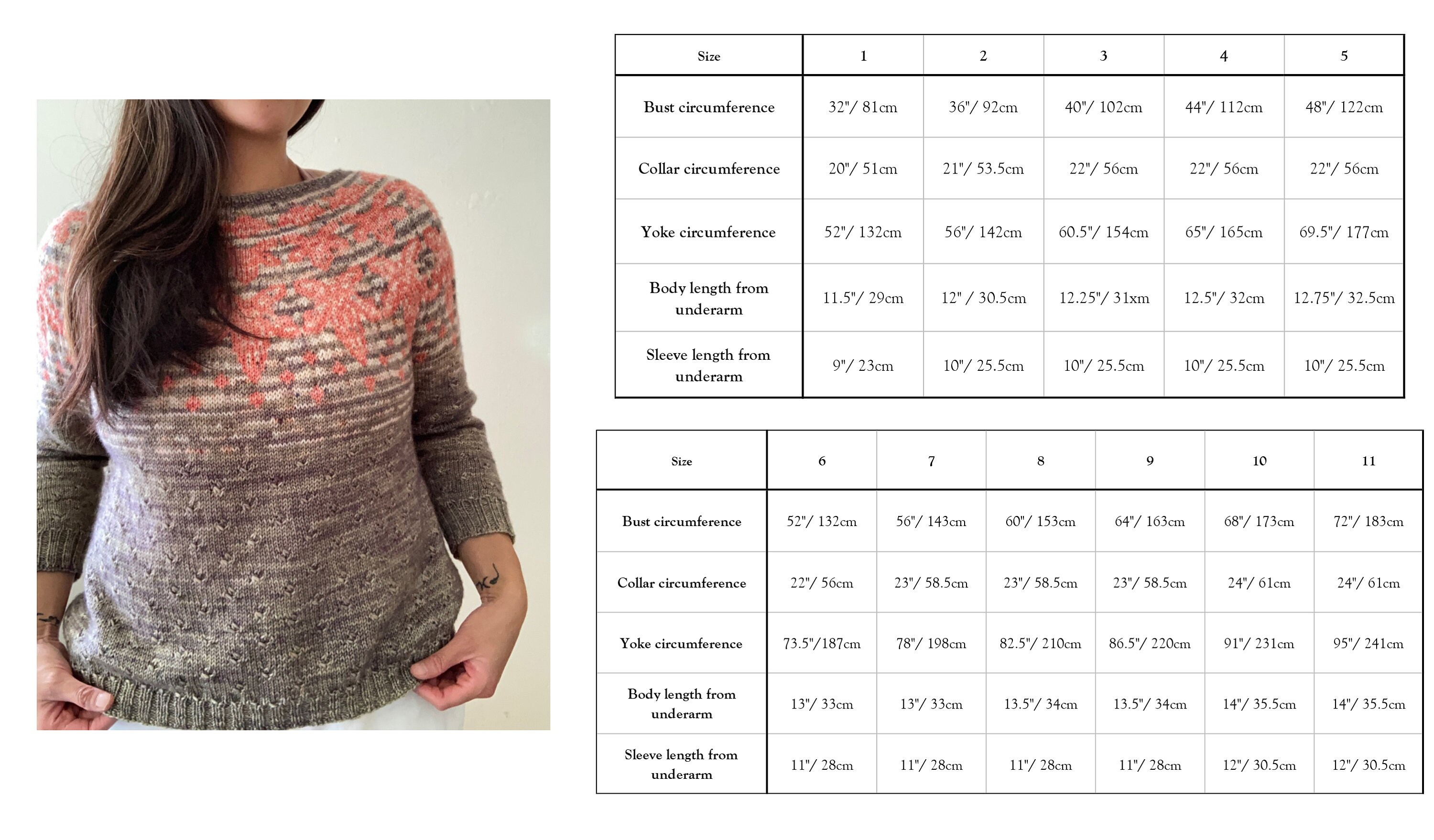 Knitting Pattern - Lillian Colorwork Yoke Sweater PDF Download English ...