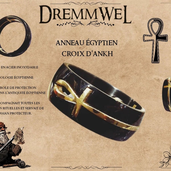Egyptian Ankh Cross Ring - Etsy