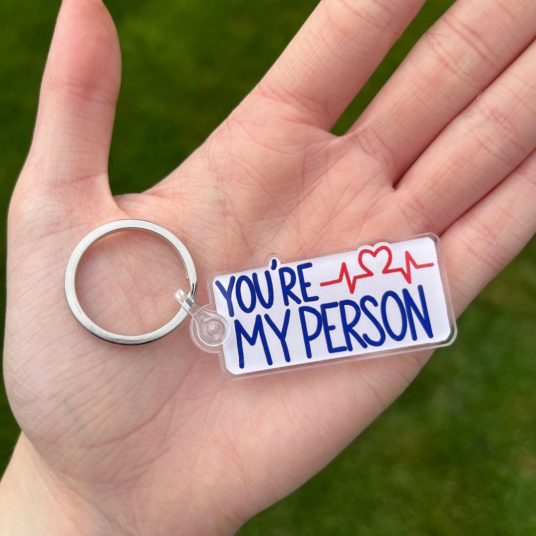 Greys Anatomy You're My Person Keyring, Meredith Grey, Cristina Yang ...