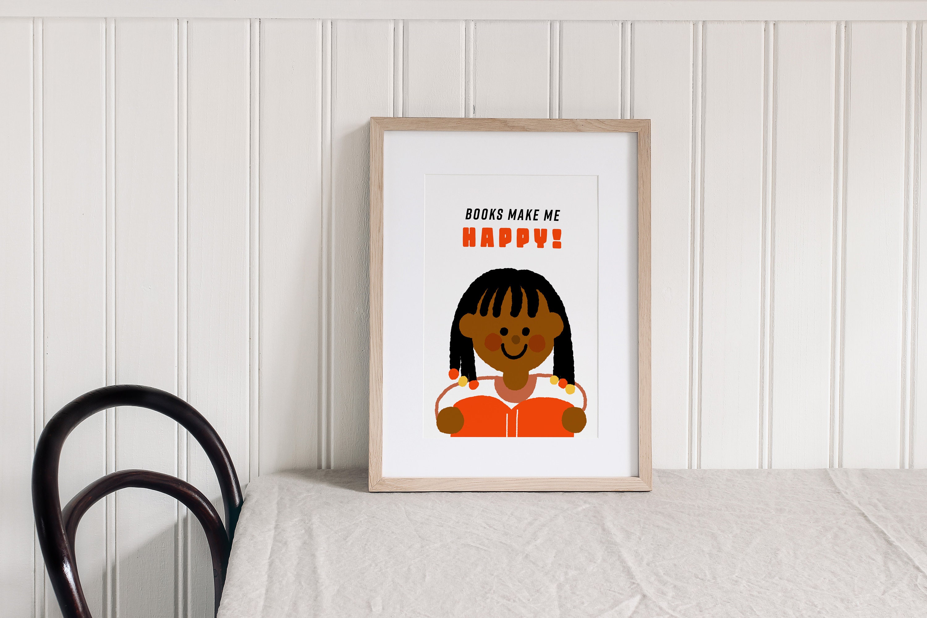 Classroom Posters, Reading Print for Library, Books Make Me Happy, Read ...