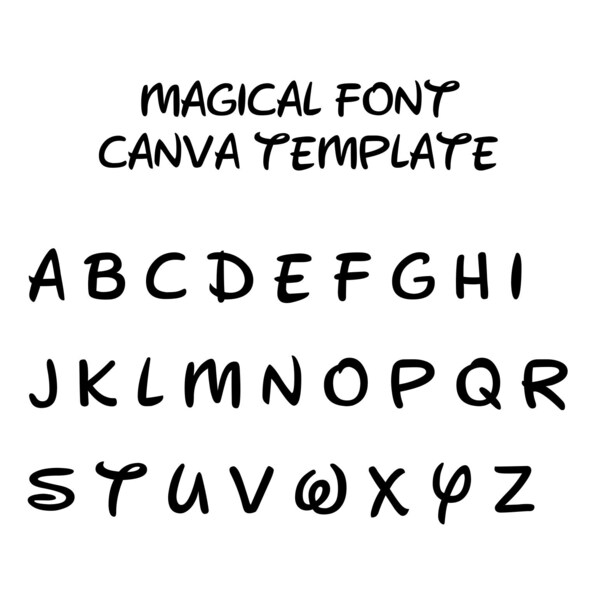Magical Font Canva Template - Etsy