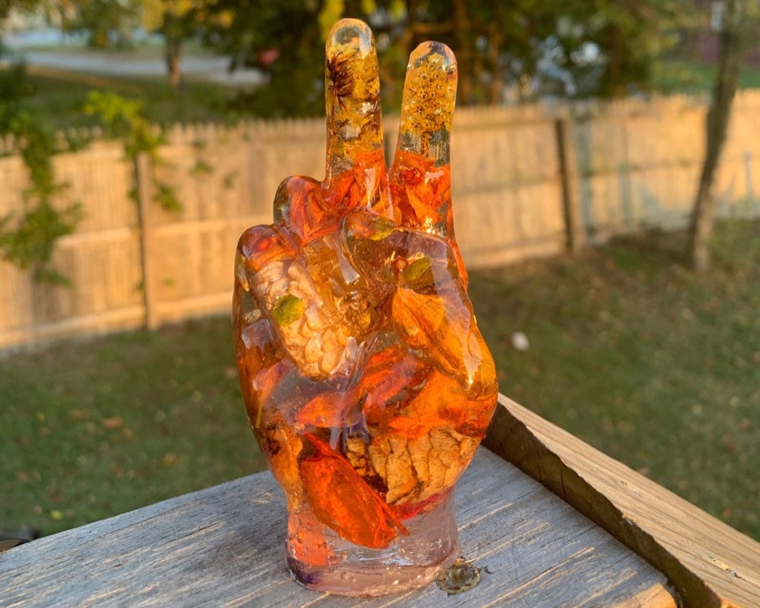 Peace Sign, Retro Decor, Table Top Sculptures, Colorful, Aesthetic Room ...