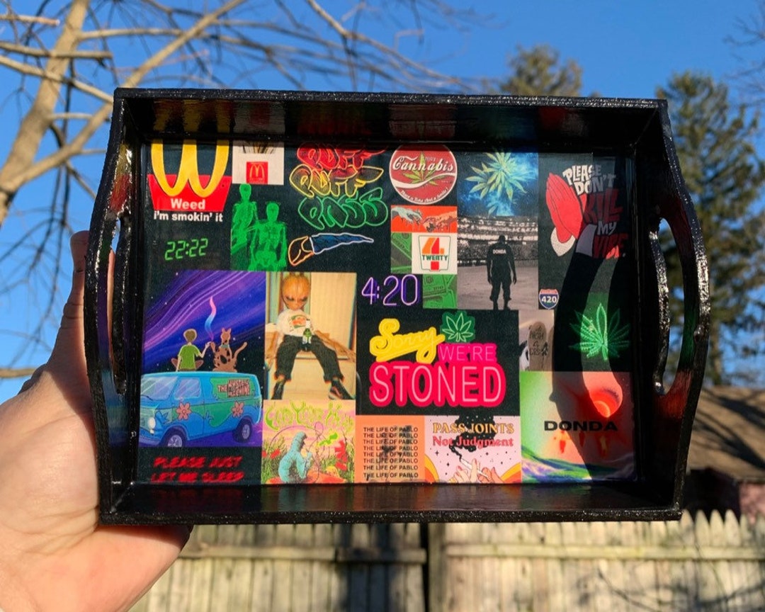 Custom Photo Collage Tray, Personalized Stoner Gift - Etsy