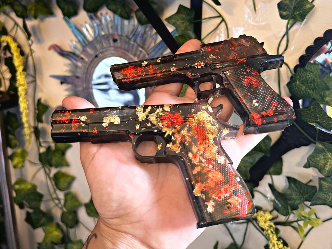 Resin Pistols Custom Guns Room Decor Grunge Aesthetic Gun - Etsy