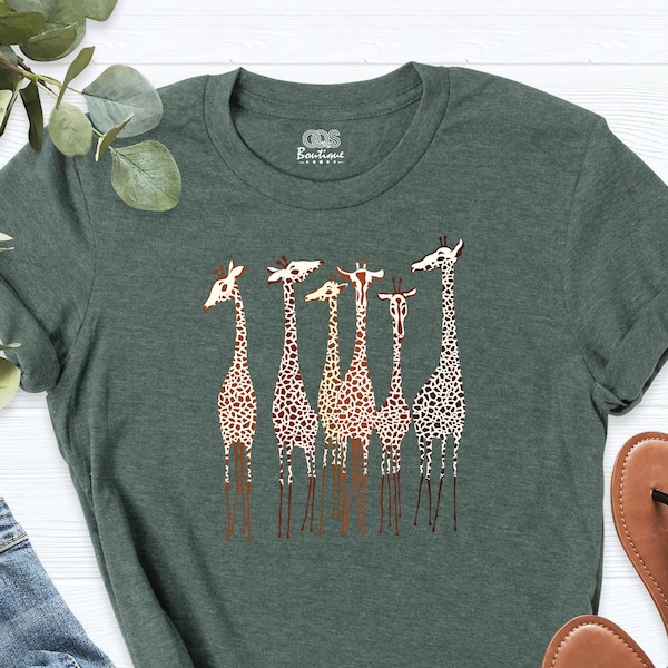 Giraffe Print T Shirts - Etsy