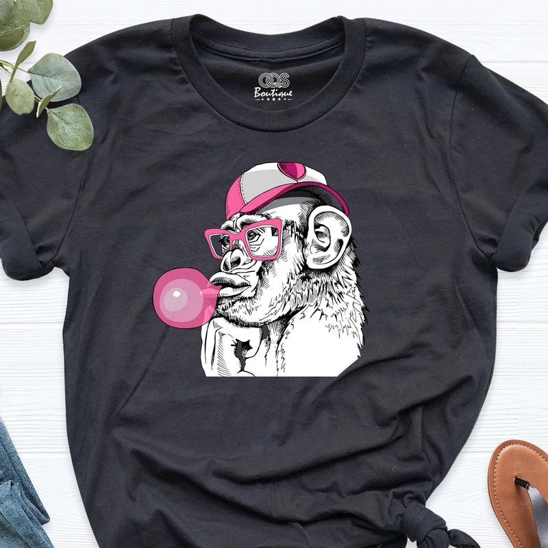 Monkey Tshirt - Etsy