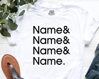 Name List Shirt - Etsy
