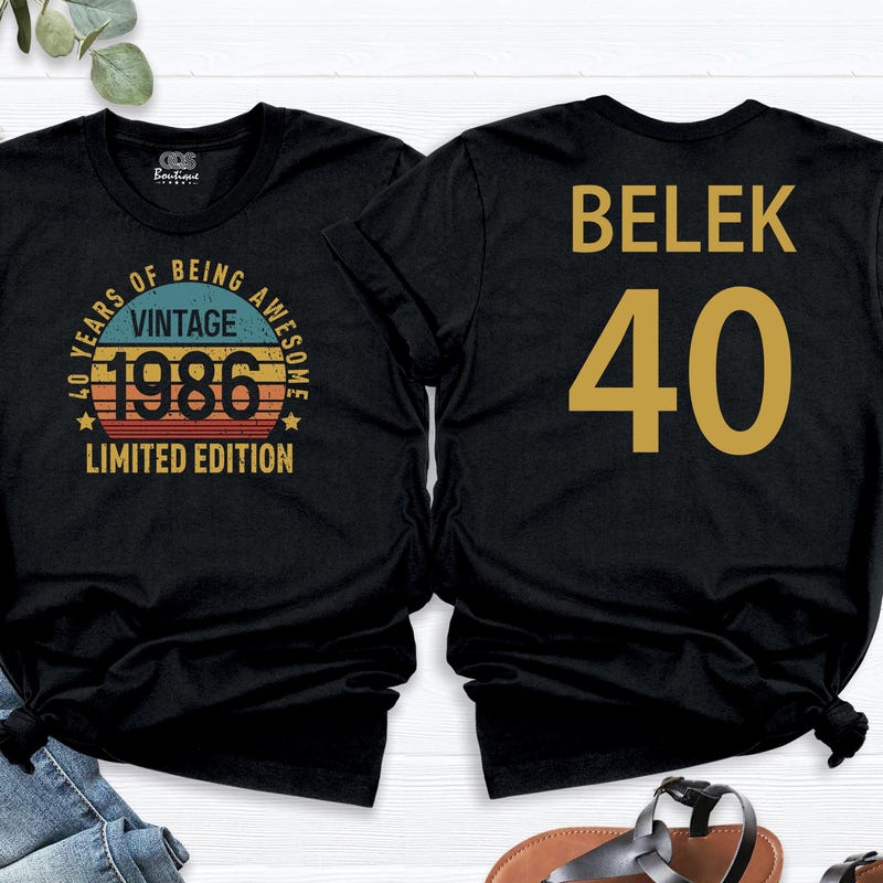 Mens Age 40 Tee Shirts - Etsy