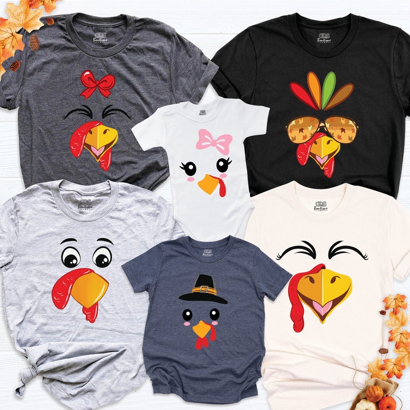 Turkey Face Shirt - Etsy