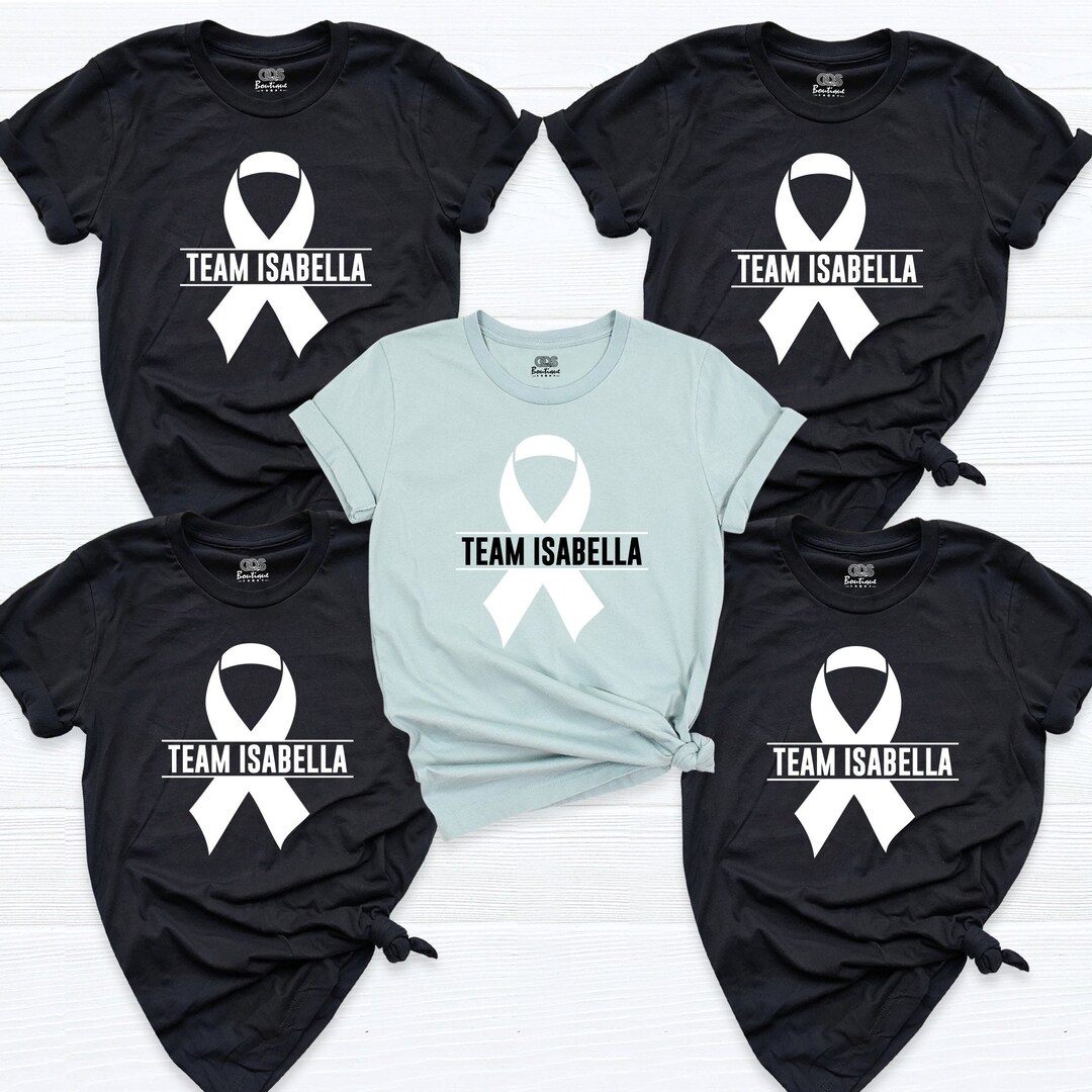 Custom Lung Cancer Awareness Shirt, White Ribbon Shirt, Personalized ...