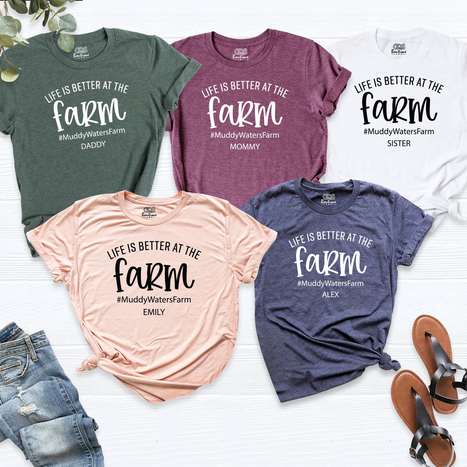 Custom Farm Shirt, Customizable Family Name Shirt, Life is Better at ...