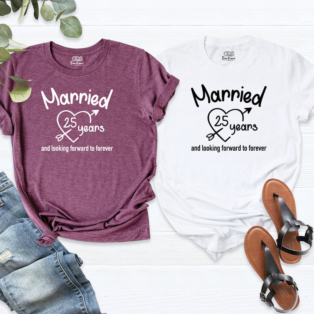 Custom Married 26 Years Shirt, Looking Forward to Forever Shirt, Custom ...