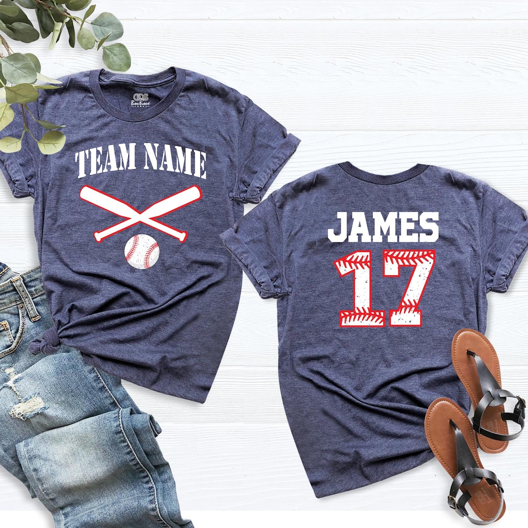 Custom Baseball Team Shirt, Personalized Baseball Jersey Tee, Name ...