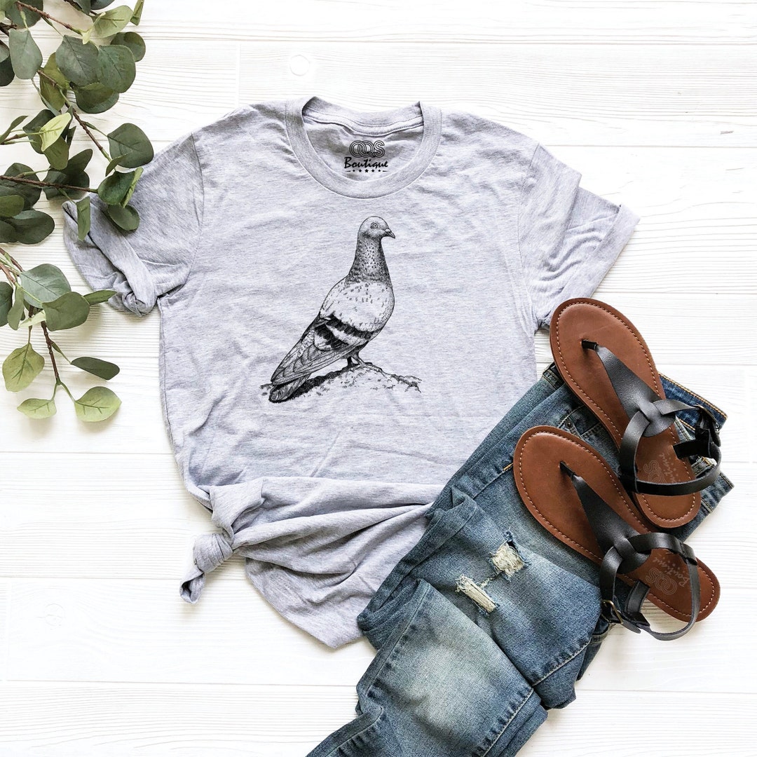 Cute Pigeon Shirt, Pigeon Lover Shirt, Pigeon Tee, Pigeon Tshirt ...