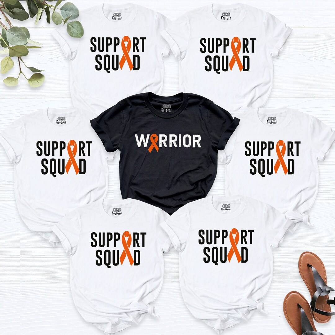 Ms Cancer Team Shirt Orange Ribbon Shirt Multiple Sclerosis - Etsy