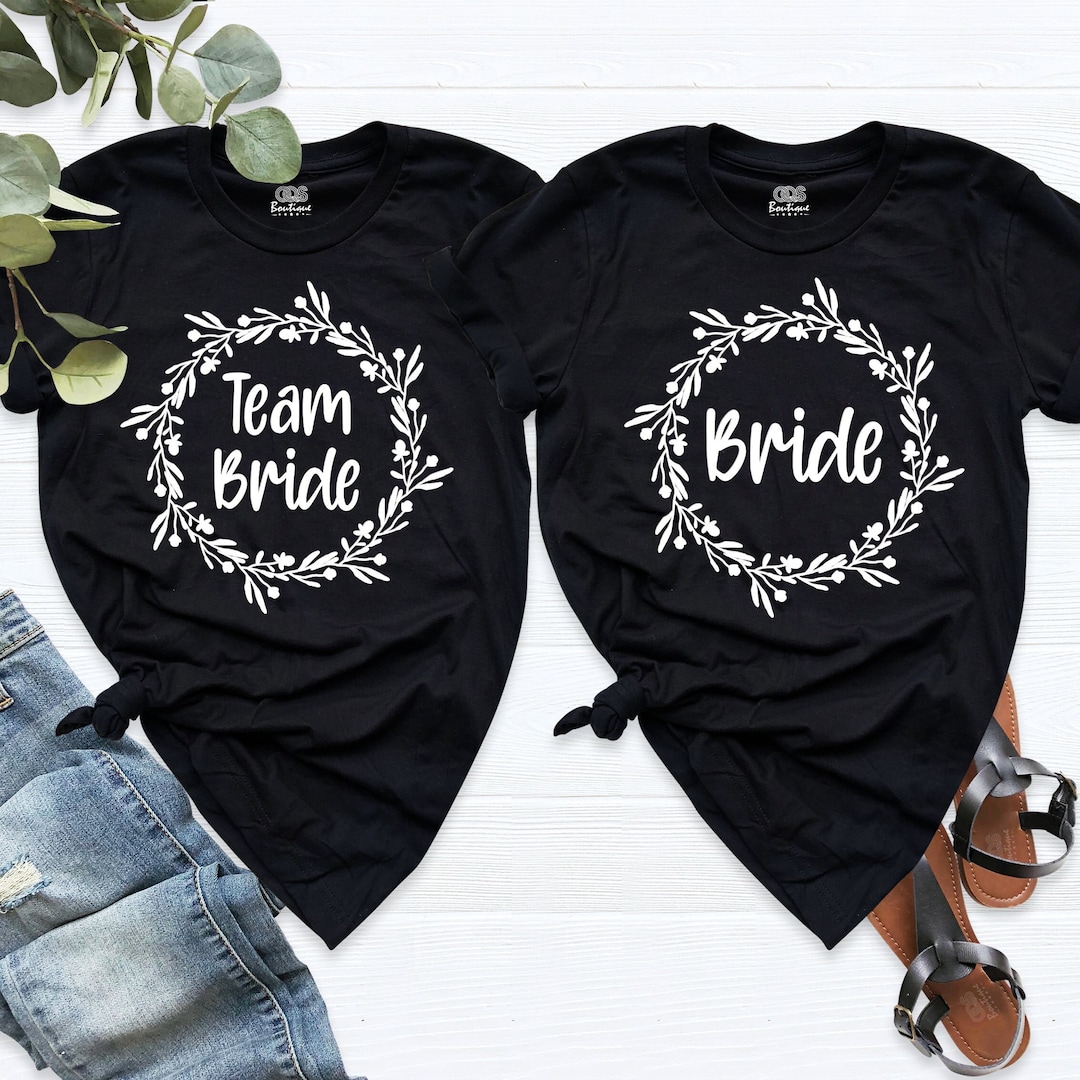 Bride and Team Bride Shirts, Group Bachelorette Shirts, Bridal Party ...